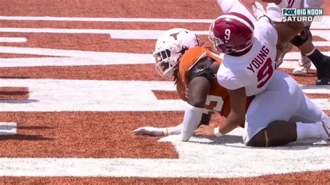 Alabama Vs Texas Controversial Roughing The Passer Call 2022 College
