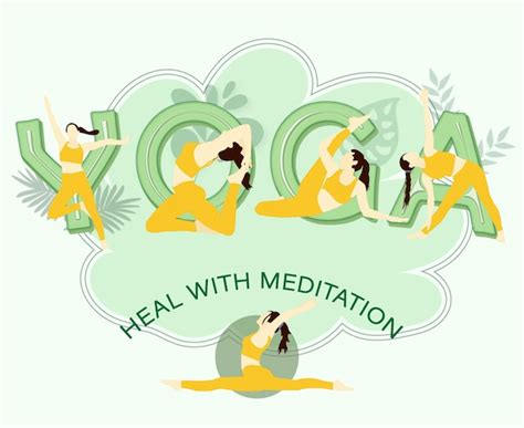 Premium Vector Design Banner International Day Of Yoga Heal With