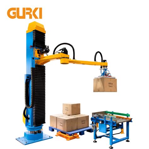 Robotic Rotary Palletizer Automatic Robot Palletizer For Bags Column