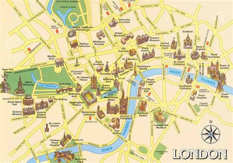 Carte De Londres Plan Touristique Londres