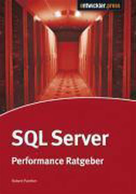 Sql Server Performance Ratgeber Robert Panther 9783868020304