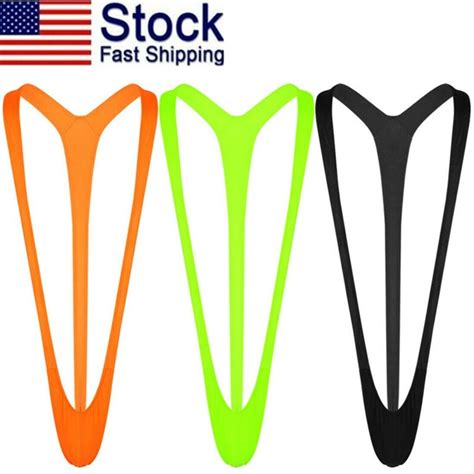 Us Sexy Mens Mankini Suspender Bikini Sling Sling Shot Leotard Thongs