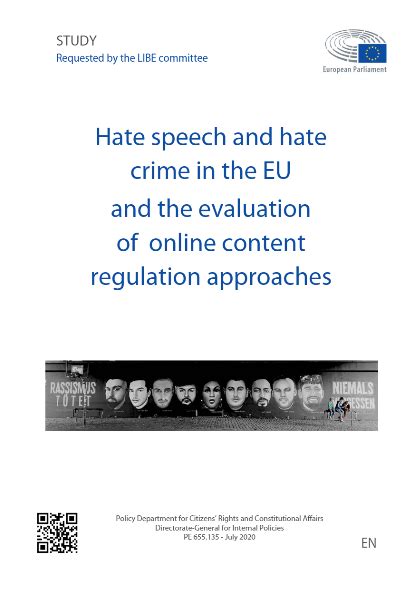 Hate Speech And Hate Crime In The Eu And The Evaluation Of Online Content Regulation Approaches