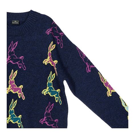 Paul Smith폴스미스 Ps Paul Smith 여성 자카드 래빗 크루넥 니트 Sivillage 에스아이빌리지
