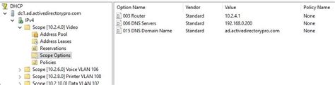 Configure Dhcp Server And Scope Options In Windows Server Off