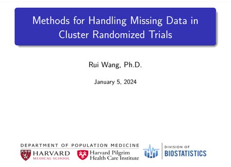 Missing Data And Intention To Treat Analyses Rethinking Clinical Trials