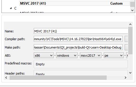 C Adding Msvc To Qt Stack Overflow