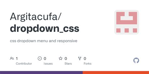 Github Argitacufa Dropdown Css Css Dropdown Menu And Responsive