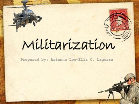 Ppt Militarization