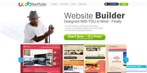 design your own professional website with 5 easy web builder sites