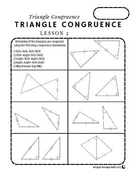 Triangle Congruence Guided Notes By Morgan Moonpie Math TPT