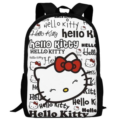 Hello Kitty Backpack3d Print Laptop Backpack Lightweight Casual