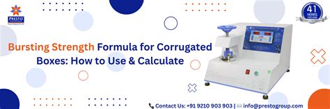 Bursting Strength Formula For Corrugated Boxes How To Use Calculate