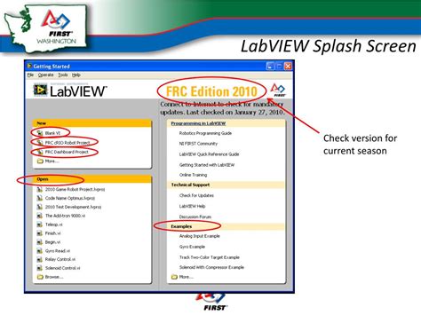 Ppt First Robotics Labview Training Powerpoint Presentation Free