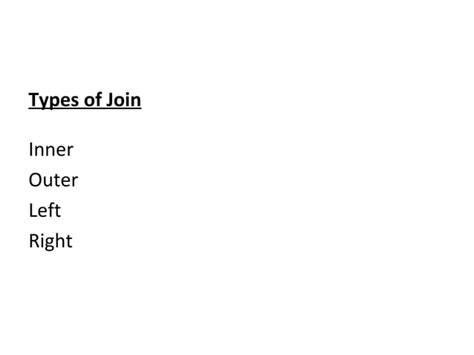 Joins In Sql Ppt Databases Computer Software And Applications