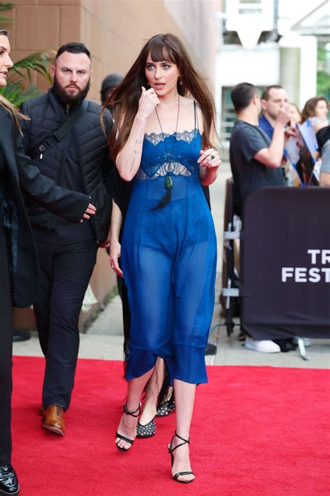 Dakota Johnson In Blue At Daddio Premiere In New York City Celebmafia