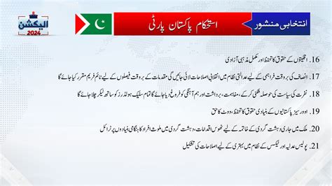 Parties Manifest General Elections 2024 Dunya News