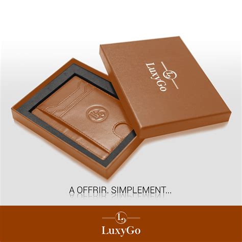 LuxyGo Porte Carte De Credit et Pièce Identité Protection Cartes Bleue sans Contact Homme