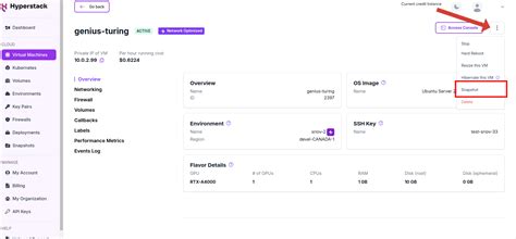 snapshots hyperstack docs