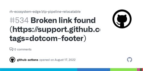 broken link found tags dotcom footer