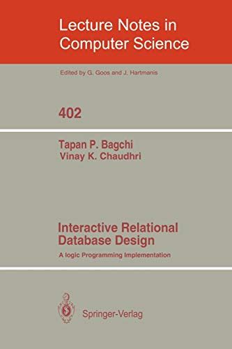 Interactive Relational Database Design A Logic Programming