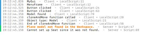 Seat Not Working On A Plane That I Am Working On Scripting Support