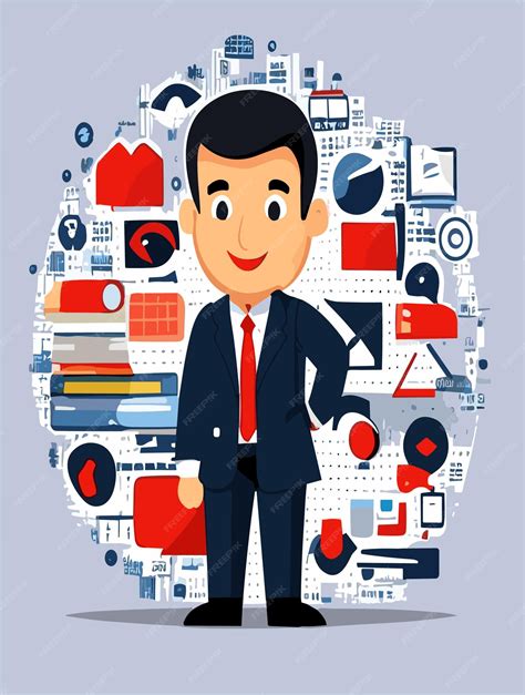 Premium Vector Cartoon Business Man Clipart Vector Design