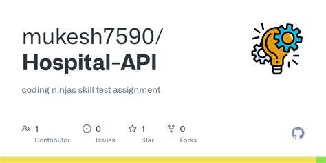 GitHub Mukesh7590 Hospital API Coding Ninjas Skill Test Assignment