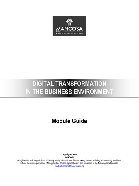 Digital Transformation In The Business Environment Pdf Artificial Intelligence