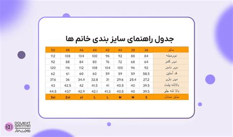 راهنمای کامل سایز بندی لباس جدول 11 نکته اندازه گیری دقیق تر