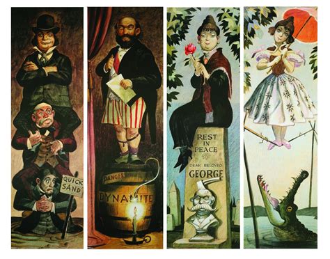 Large Haunted Mansion Stretching Portraits Print Set