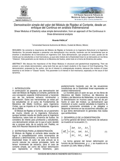Ecuacion Modulo De Corte Pdf Elasticidad Física Mecánica