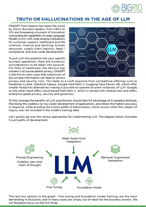 Truth Or Hallucinations In The Age Of Llm Bigrio