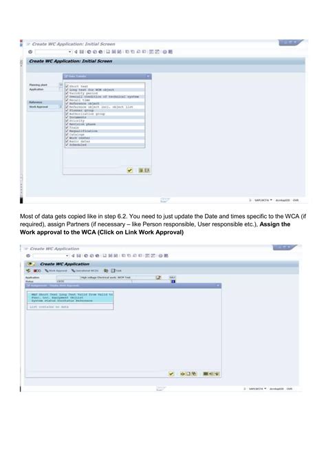 Sap Pm Wcm Enhanced Model Entire Process Flow With Sap Screenshots Docx