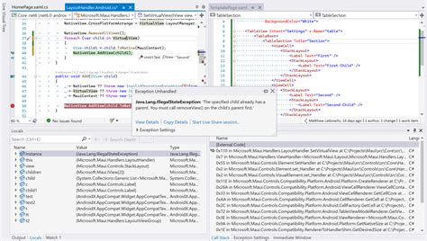 Bug Page Crashes With Tableview · Issue 2087 · Dotnetmaui · Github
