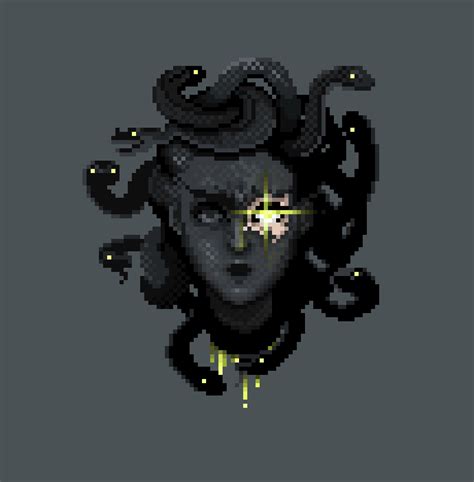 Artstation Pixelart Medusa Gorgon