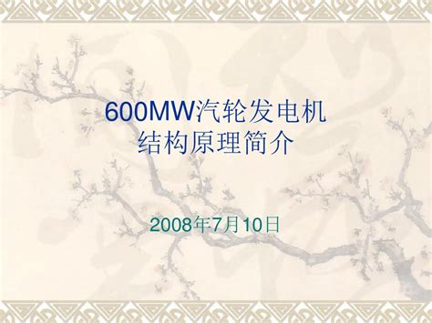 600MW发电机构造原理等讲义 一期及故障 word文档在线阅读与下载 无忧文档