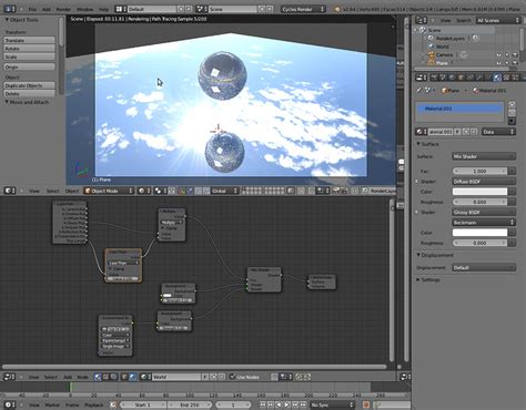 How To Not Get Reflection On Glossy Material From World Environment Texture In Cycles Lighting