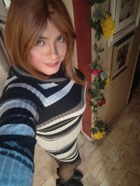 Striped Sweater Dress Selfie Rcrossdressing