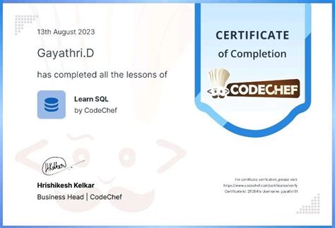 codechef sql gayathri d