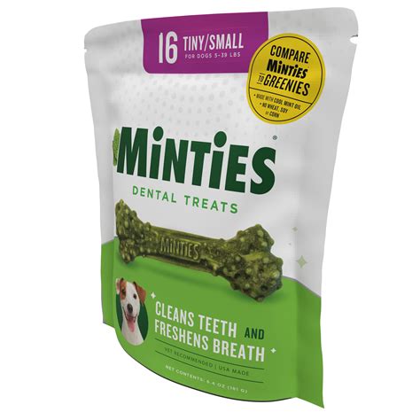 Minties Dog Dental Bone Treats Dental Chews For Tinysmall Dogs 5 39