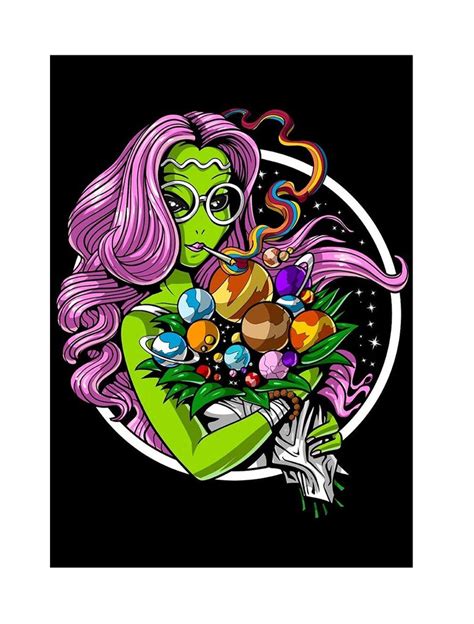 Alien Girl Poster Alien Shopping