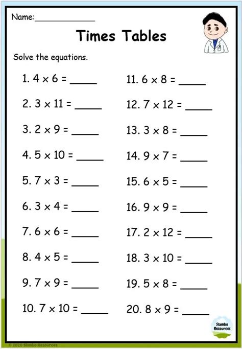 Grade 3 Multiplication Worksheets Free And Printable Worsheets