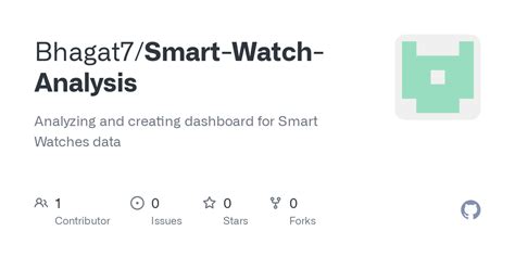 github bhagat7 smart watch analysis analyzing and creating dashboard