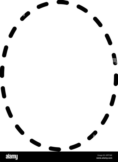 Tracing Alphabet Lowercase Small Letter O Prewriting Dotted Line Element For Kindergarten