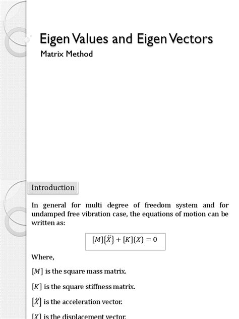 07 Eigen Values And Eigen Vectors Pdf Eigenvalues And