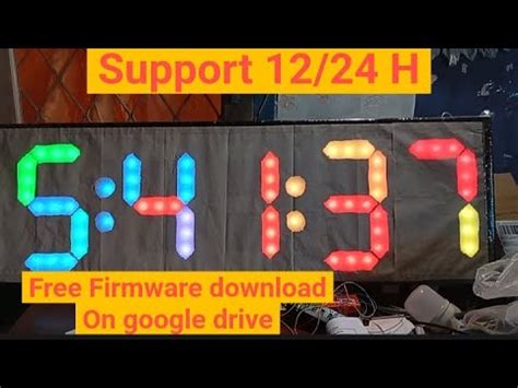 WLED NTP Clock Esp WS Digit FORMAT H H Free Firmware Arduino Diy YouTube