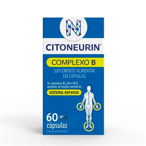 Citoneurin Complexo B Sistema Nervoso 60 Cápsulas Drogaria Araujo