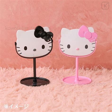 Japan Sanrio Original Stand Mirror Hello Kitty I Love Hello Kitty Pink Kawaii Limited