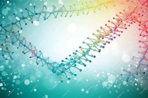 Premium Ai Image Futuristic Spinning Dna Strand With Genetic Codes And Abstract Geometry